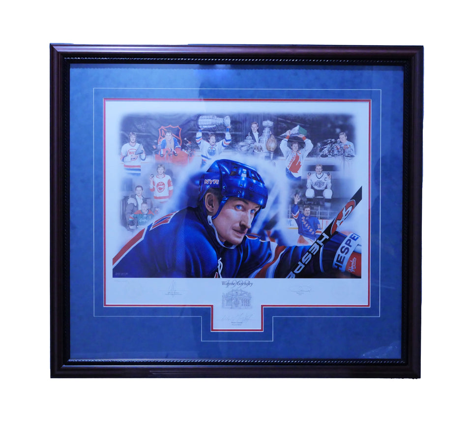 Wayne Gretzky 1999 Induction Limited Edition Signed Print – HSGCSports